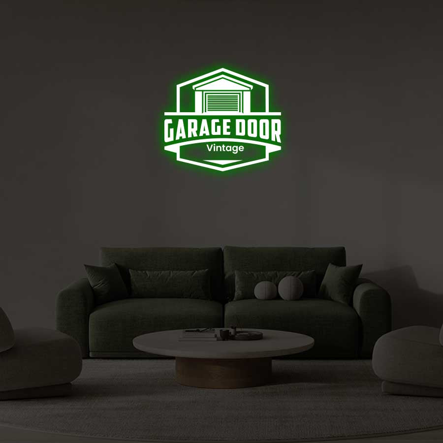 Vintage Garage Doors Neon Sign – Custom Neon Solutions
